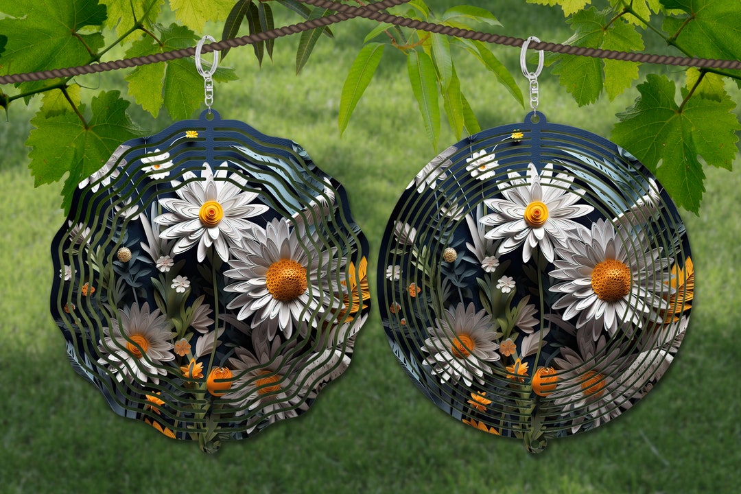 Daisy Wind Spinner Paper Quill Sublimation Design Template, 3D Wind ...