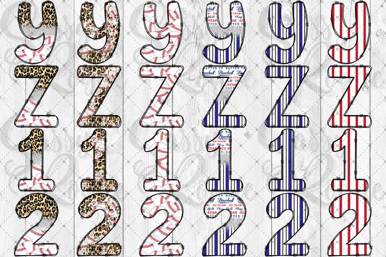 Doodle Letters and Numbers, Doodle Sublimation Letters & Numbers PNG ...