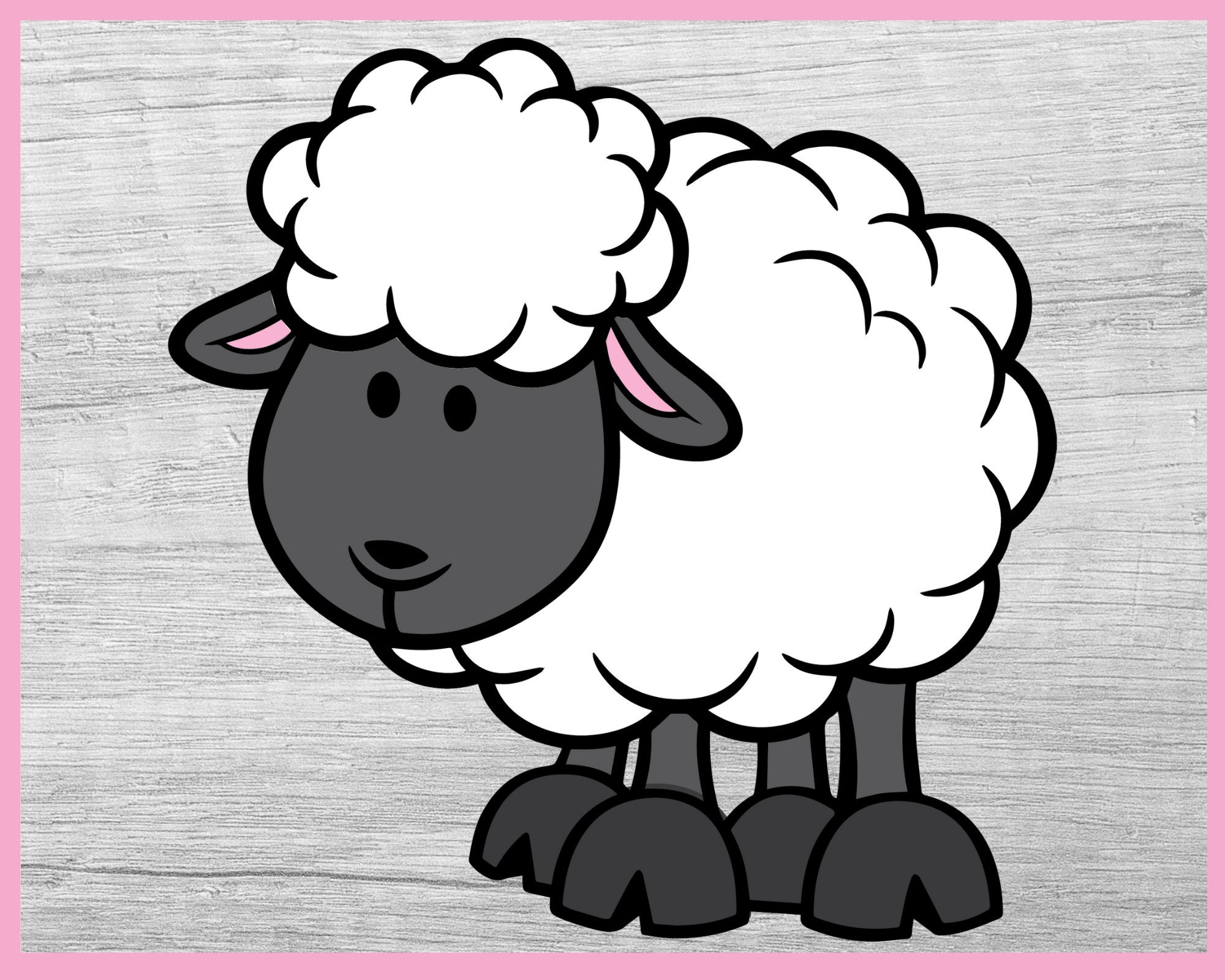 Sheep SVG Lamb Clipart svg files and outline svg Sheep line | Etsy