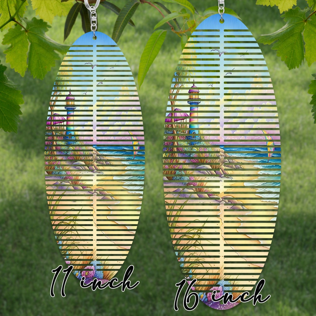 Beach Oval Wind Spinner Sublimation Design, 11 Inch Oval Wind Spinner ...