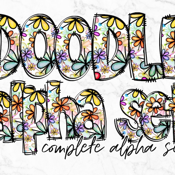 Floral Alphabet - Etsy