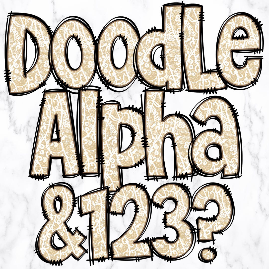 Lace Letters Alphabet PNG Alphabet Clipart Printable Alphabet Hand ...