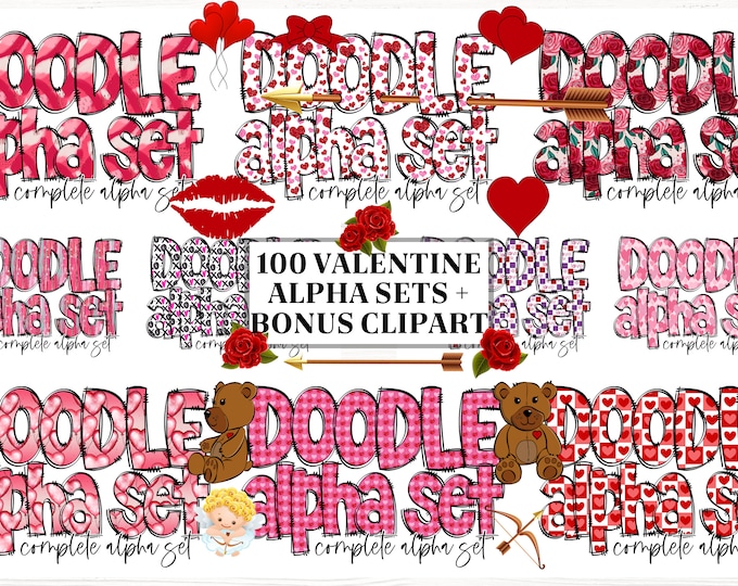 Valentine's Day Alphabet PNG, Valentine PNG Letters, Numbers ...