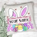 Easter Name Holder Editable Canva Template, Cute Name PNG, Easter ...