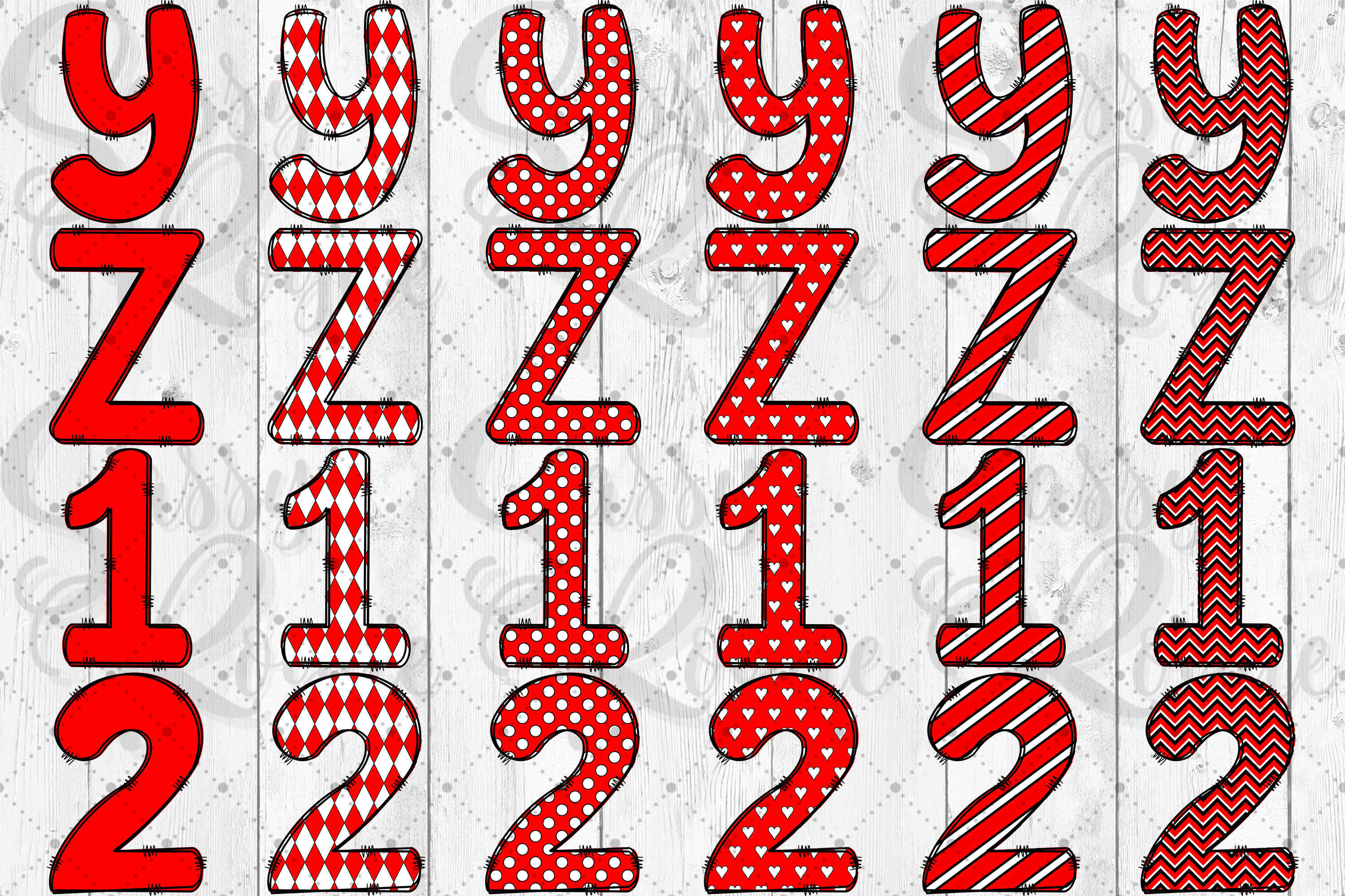 Doodle Letters and Numbers Doodle Sublimation Letters & - Etsy