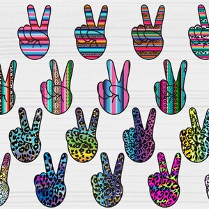Peace Hand Sublimation Bundle, Peace Love Sublimate, Peace Clipart ...