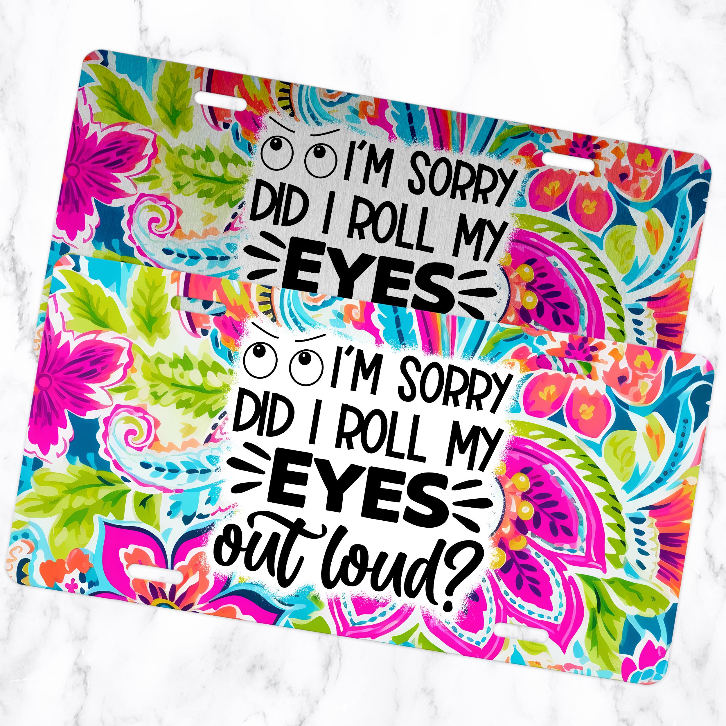 Sarcastic License Plate Funny Sublimation PNG, Sarcasm License Plate ...
