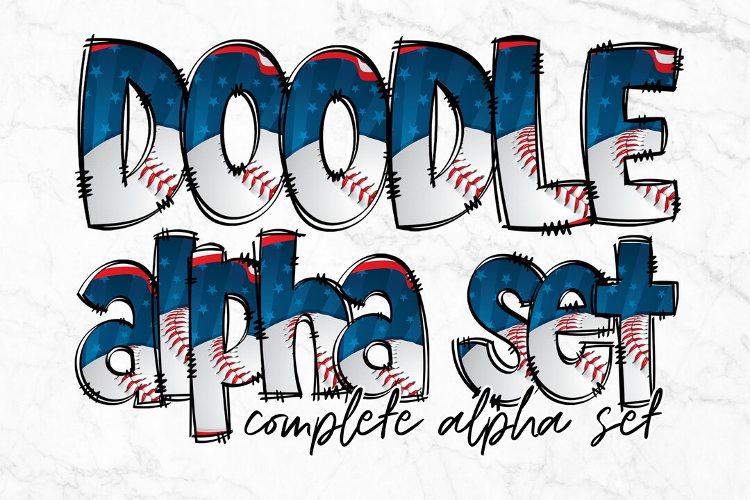 Baseball Alphabet Letters PNG Bundle, Alphabet Clipart, Baseball Hand ...