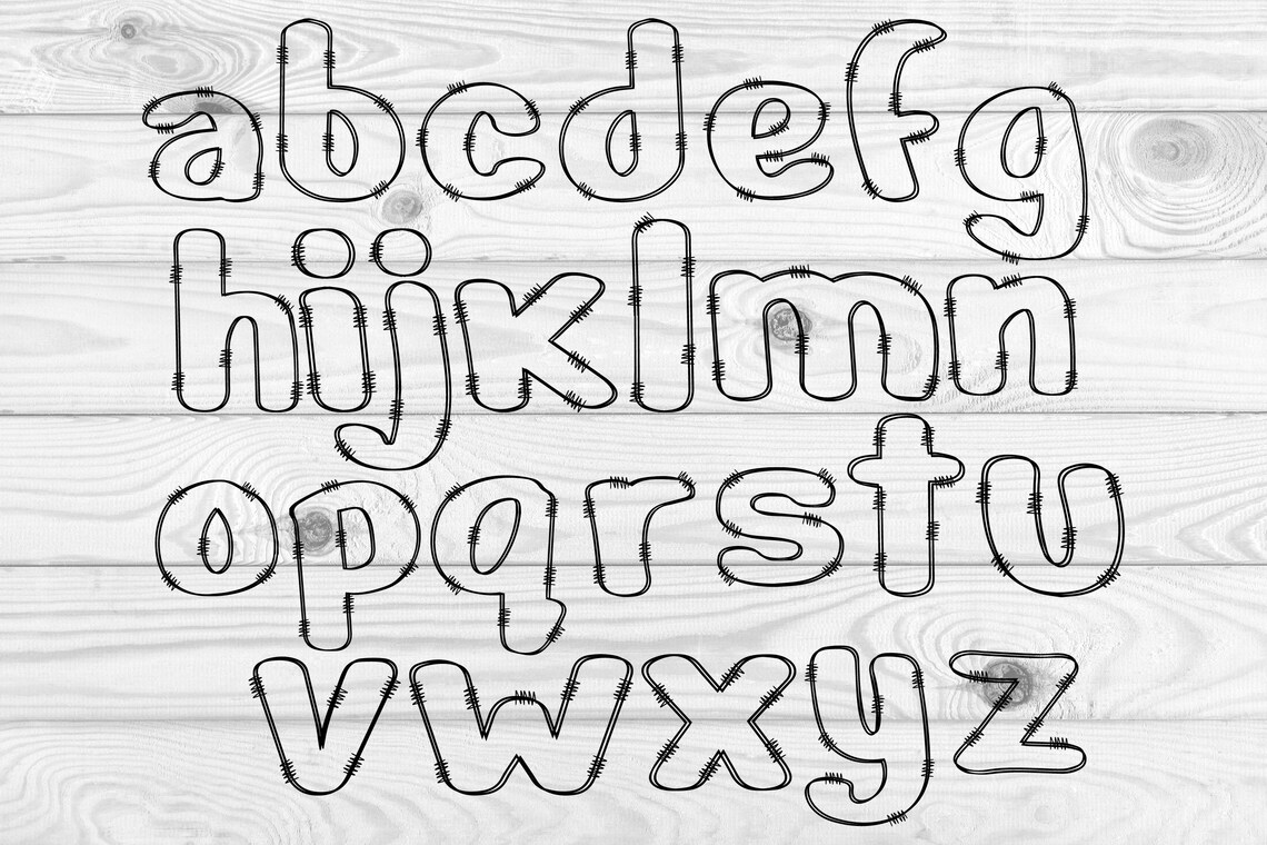 Doodle Alpha Procreate Stamp, Alpha Stamps for Procreate, Doodle ...