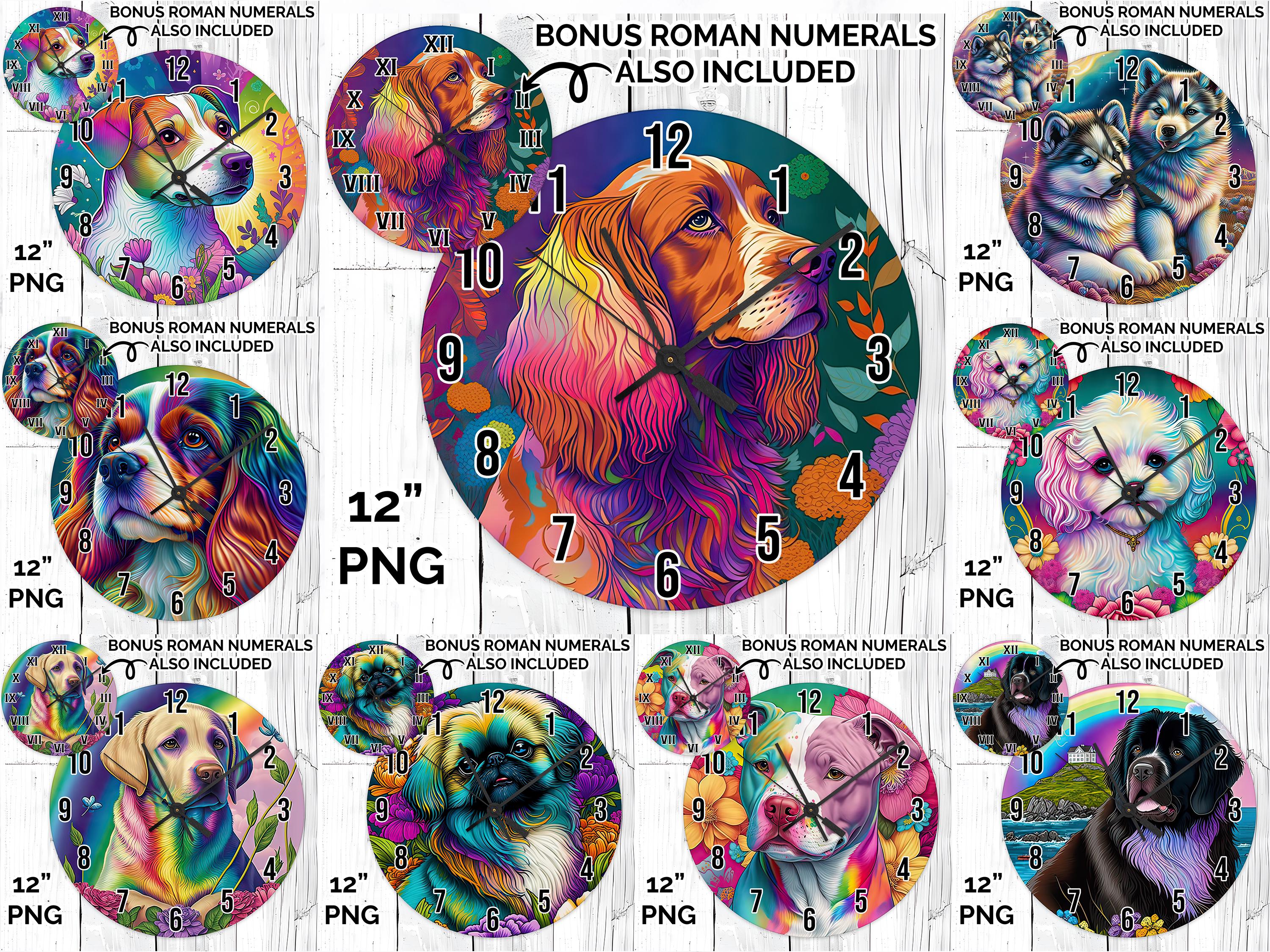 Clock PNG, Printable Wall Clock, Sublimation Clock Png , Clock Template ...