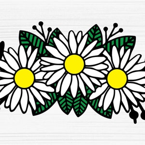 Daisy Svg, Flower Svg, Floral Svg, Layered Daisy Svg, Layered Flower ...