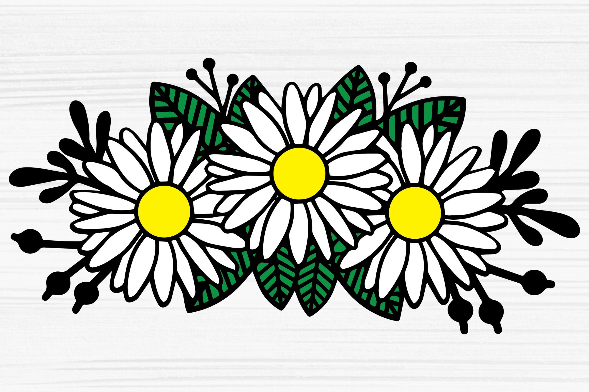 Daisy Svg, Flower Svg, Floral Svg, Layered Daisy Svg, Layered Flower ...