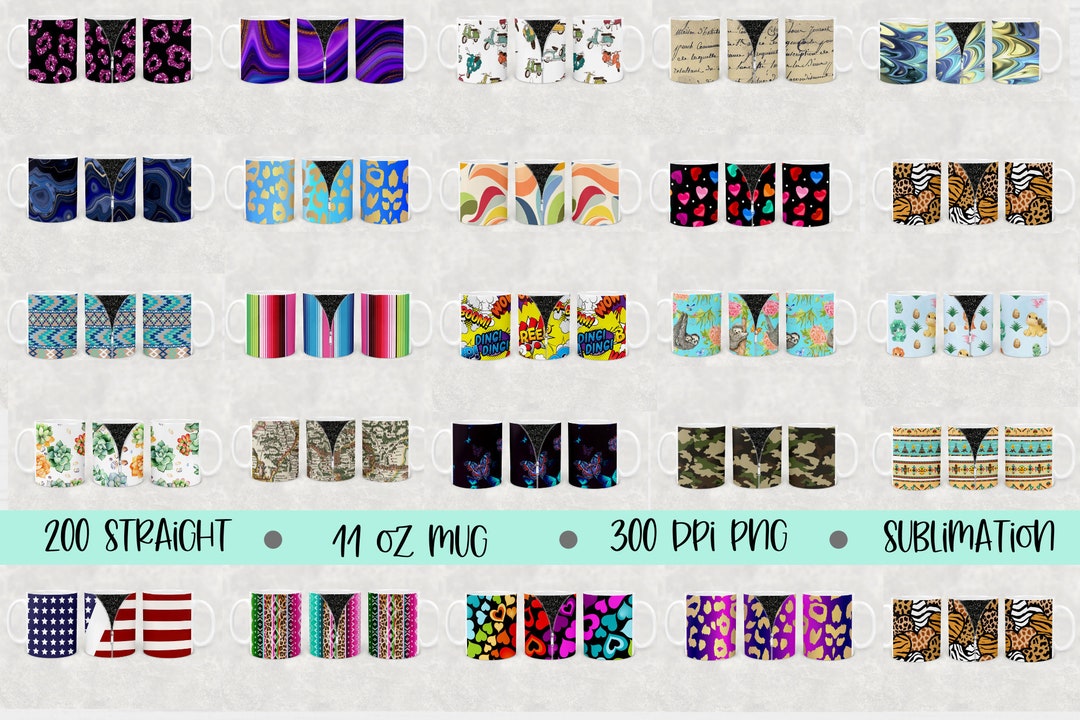 11 Oz Mug Sublimation Designs Bundle, 11oz Zipper Mug Sublimation Drive ...