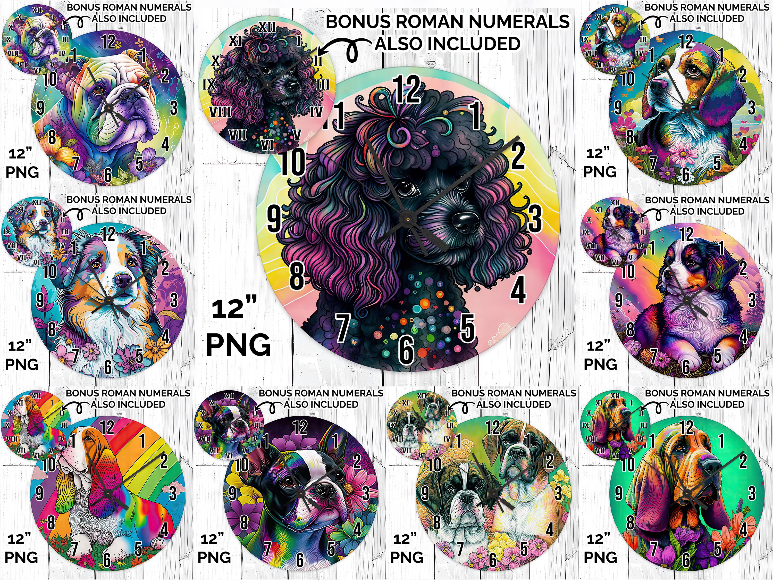 Clock PNG, Printable Wall Clock, Sublimation Clock Png , Clock Template ...