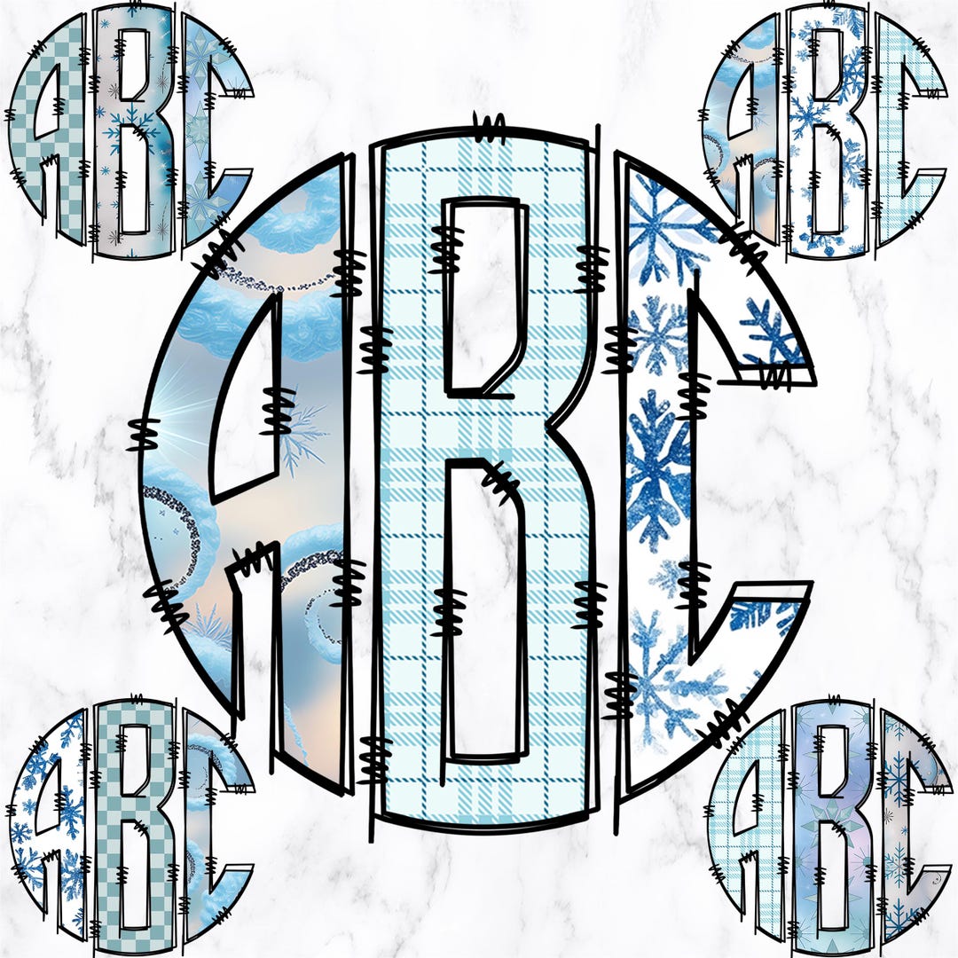 Winter Christmas Letters Alphabet PNG Christmas Alphabet Clipart ...