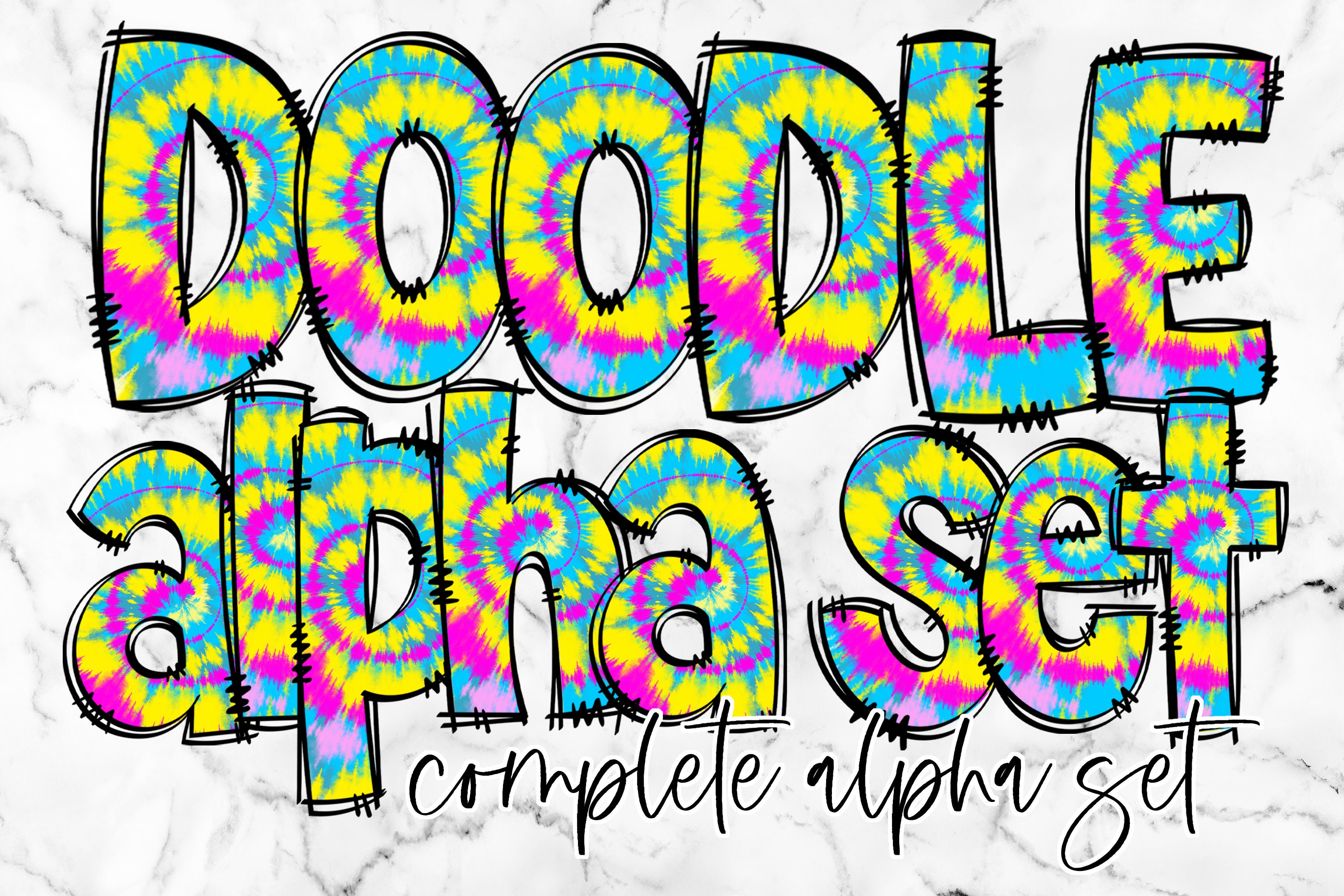 Tie Dye Alphabet Letters PNG Bundle Alphabet Clipart Tie Dye - Etsy