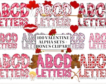 Alphabet Valentines Png - Etsy