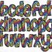 Leopard Print Alphabet Letters PNG Bundle, Alphabet Clipart, Rainbow ...