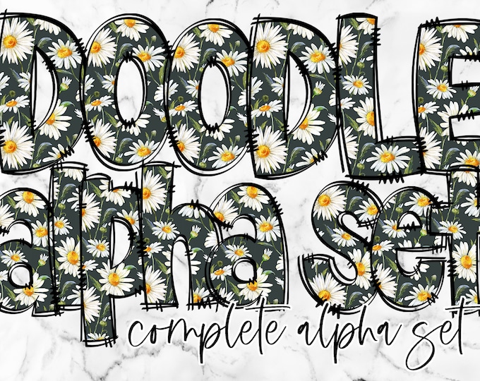 Floral Alphabet Letters PNG Bundle Alphabet Clipart Floral - Etsy