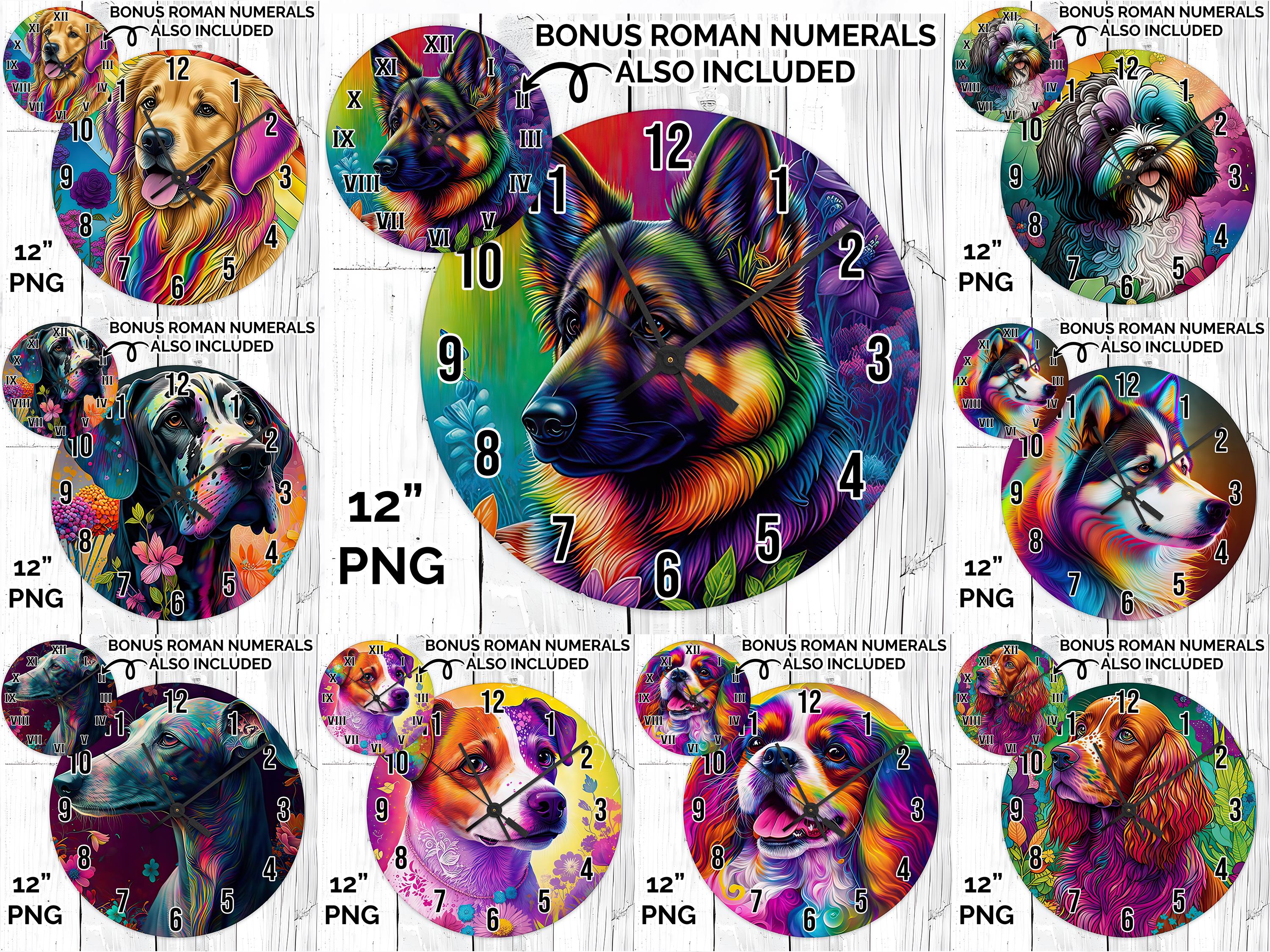 Clock PNG, Printable Wall Clock, Sublimation Clock Png , Clock Template ...
