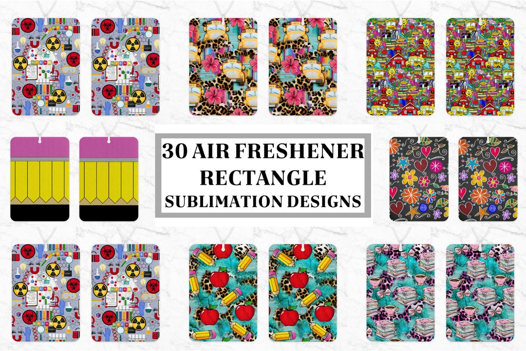 Car Air Freshener Bundle, Air Freshener, Sublimation Car Air Freshener ...