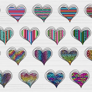 Heart Sublimation Bundle, Love Heart Sublimate, Loveheart Clipart ...