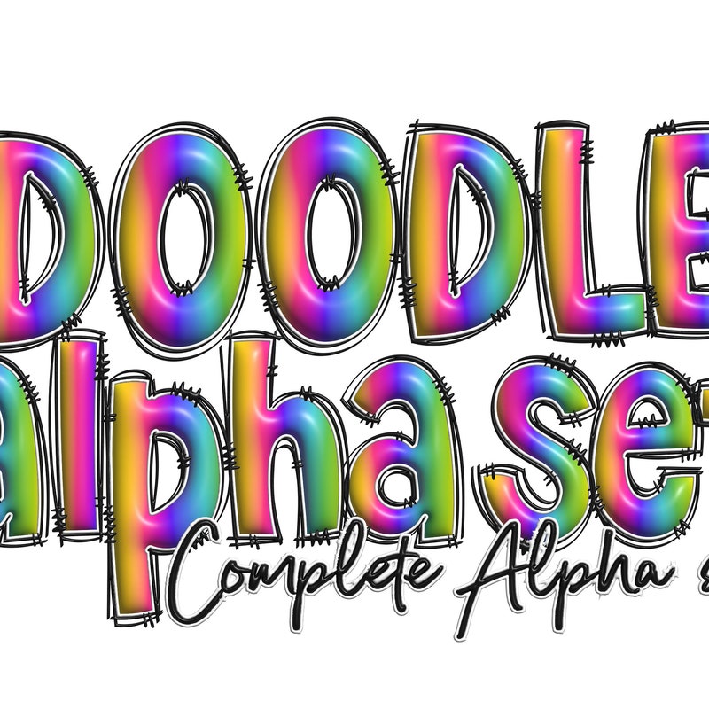 Doodle Alpha - Etsy