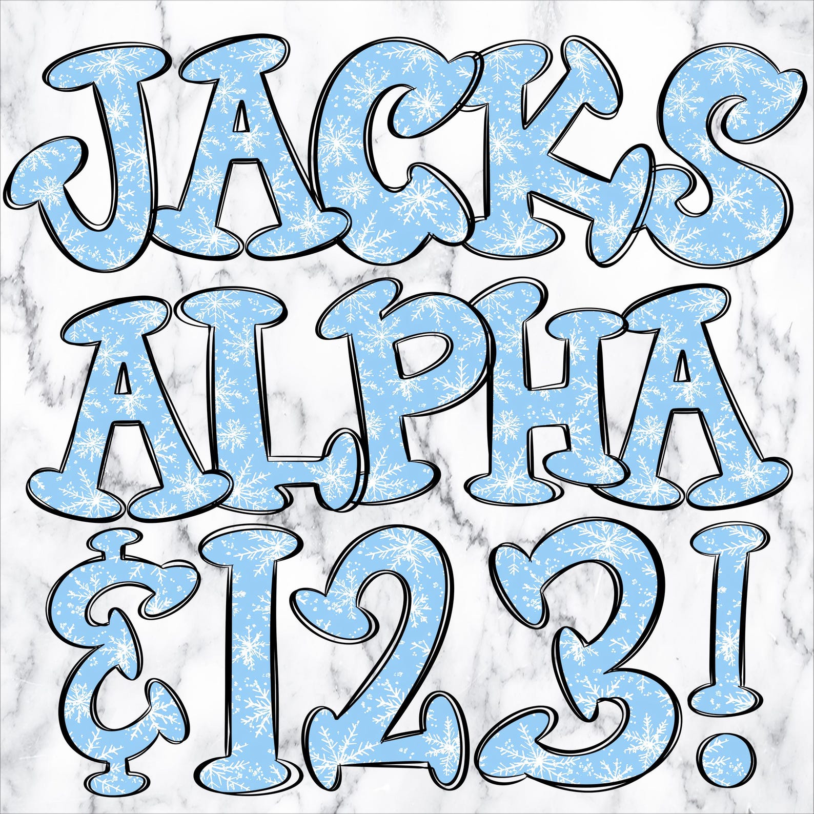 Winter Christmas Letters Alphabet PNG Christmas Alphabet Clipart ...