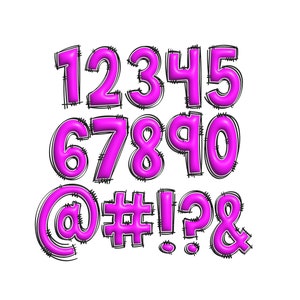 3D Inflated Doodle Letters, Bubble Puff Alphabet Letters PNG Bundle ...