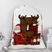 Custom Christmas Letter Santa Sack Doodle Letters, Santa Stocking ...