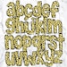 Bright Preppy Letters Alphabet PNG Alphabet Clipart Printable Alphabet ...