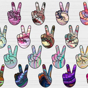 Peace Hand Sublimation Bundle, Peace Love Sublimate, Peace Clipart ...