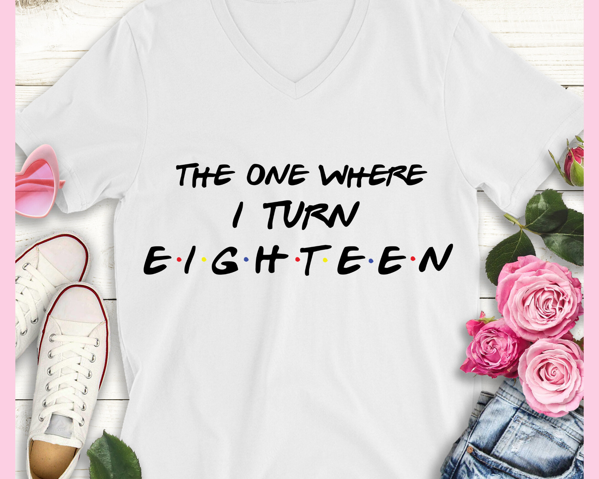 Eighteen Svg the One Where I Turn 18 Svg Birthday Svg | Etsy
