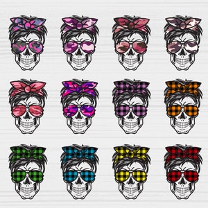 Pixie Skull Sublimation Bundle, Mom Life Png, Momlife Clipart, Leopard ...