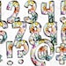 Floral Alphabet Letters PNG Bundle, Alphabet Clipart, Floral Hand Drawn ...