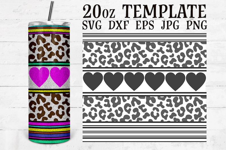 Leopard Print Serape Burst Tumbler Template Svg, Burst Tumbler Svg ...