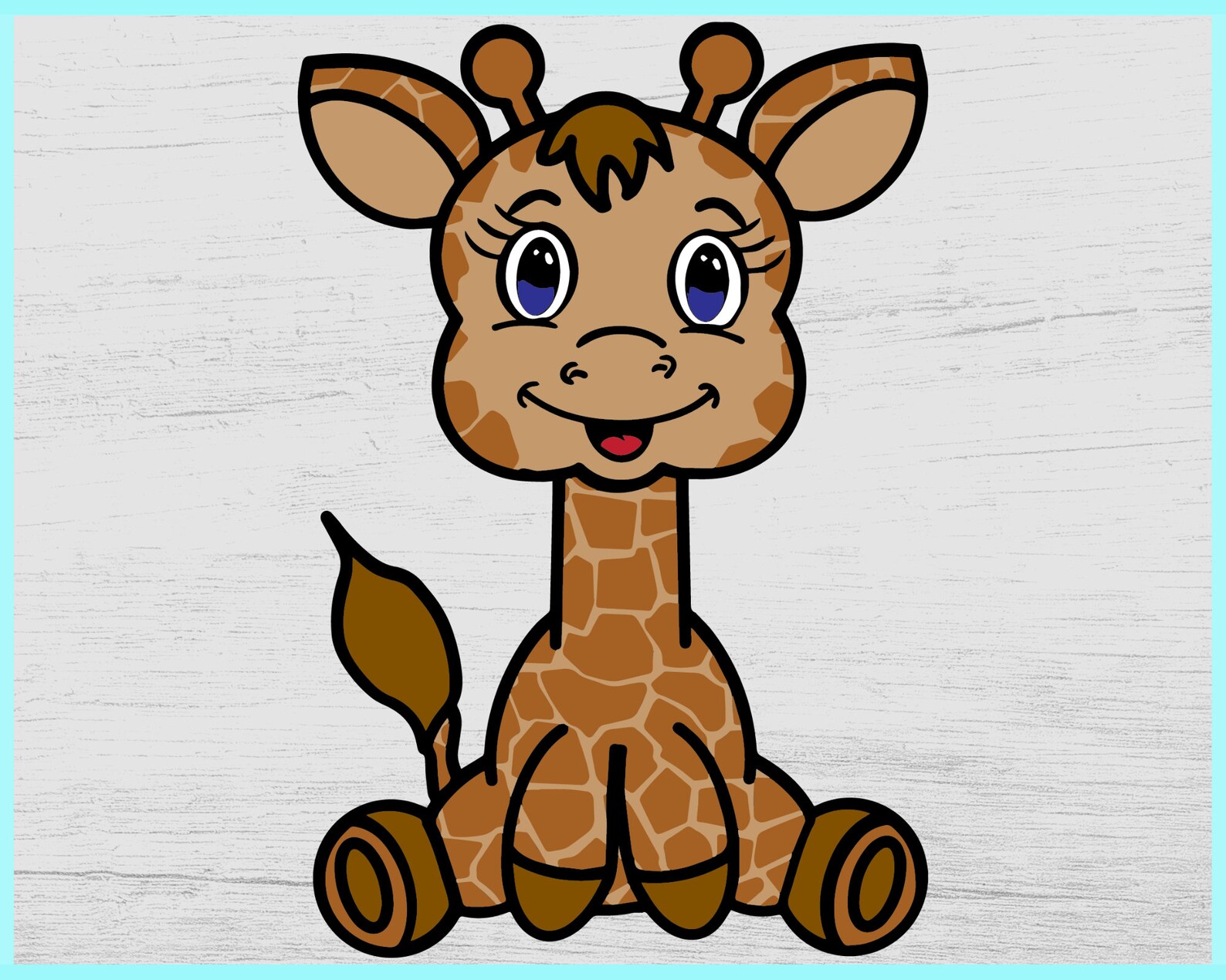 Giraffe SVG Giraffe Clipart Svg Files and Outline Svg | Etsy