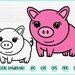 Pig SVG Pig Clipart Cute Pig Svg Layered Pig Svg Pig Line - Etsy Canada
