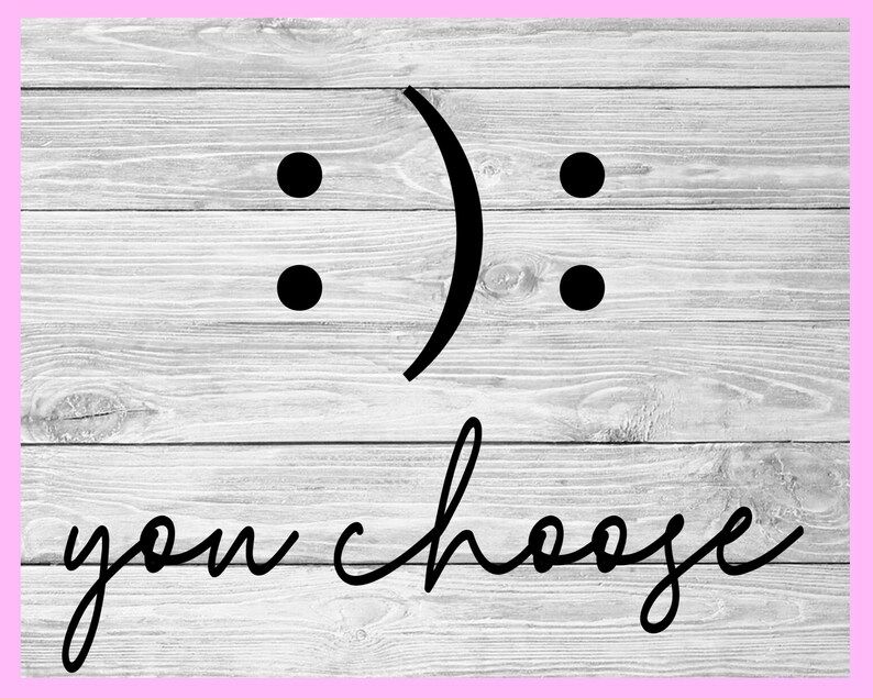 You Choose Svg Inspirational Svg Motivational Svg Black and | Etsy