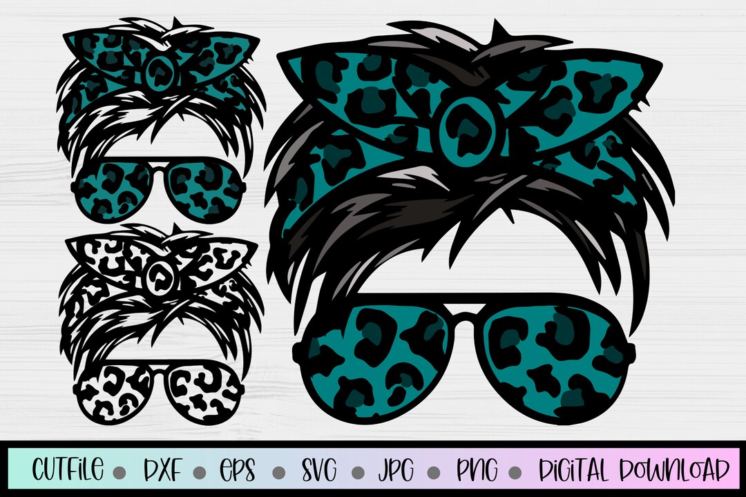 Leopard Print Pixie Mom Svg, Pixie Hair Svg, Mom Life SVG, Momlife ...