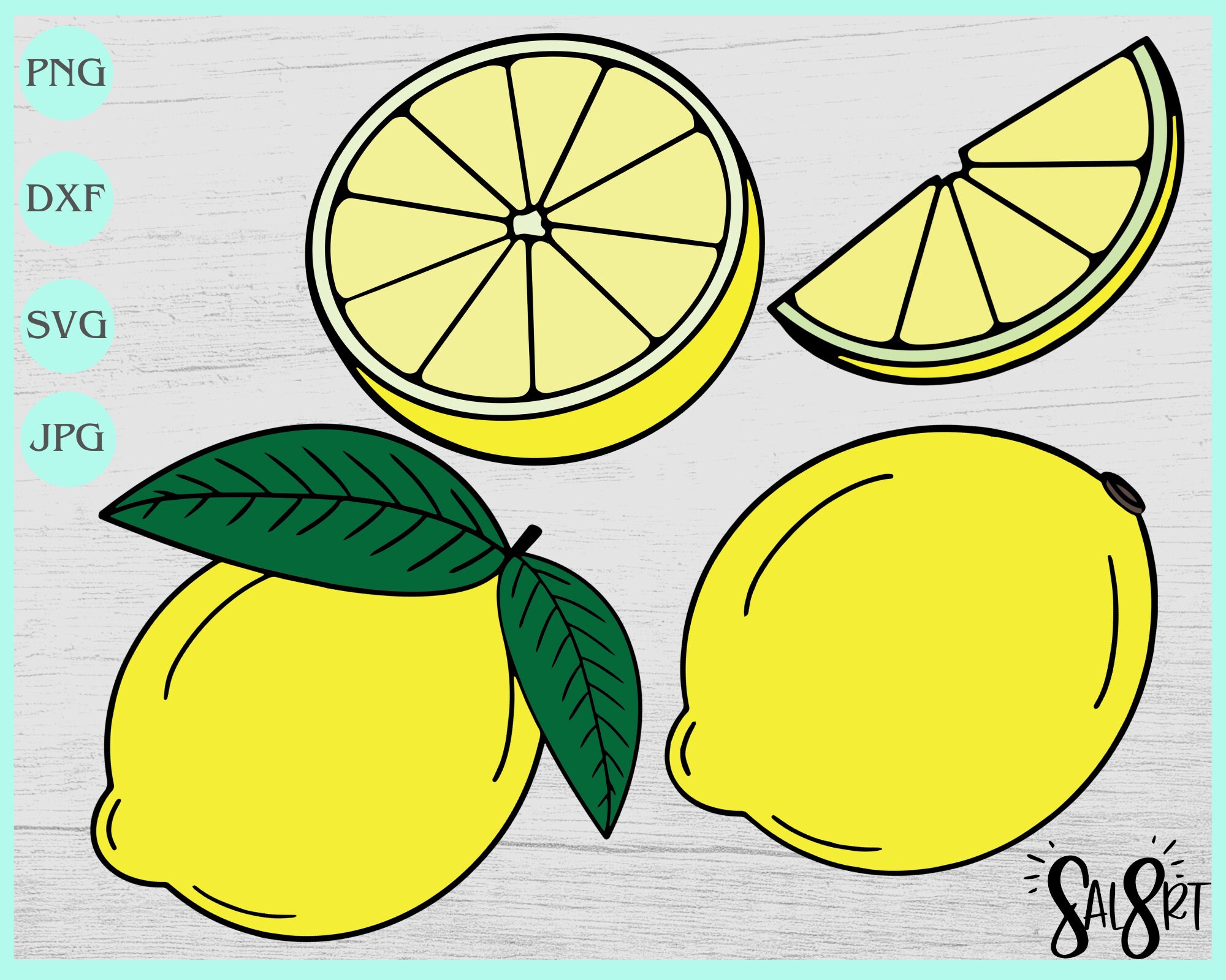 Lemons Svg Lemon Svg Bundle Summer Svg Lemon Clipart | Etsy Canada