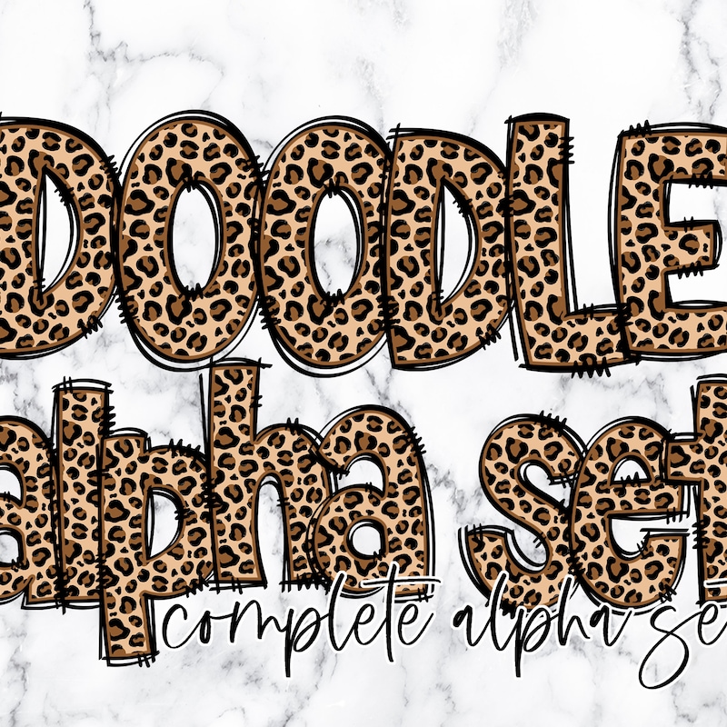 Preppy Leopard Alphabet - Etsy