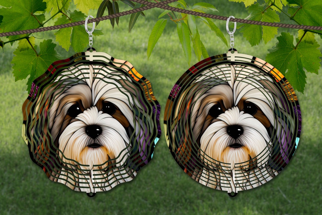 Havanese Wind Spinner Sublimation, Dog Wind Spinner SVG, 10 Inch Round ...