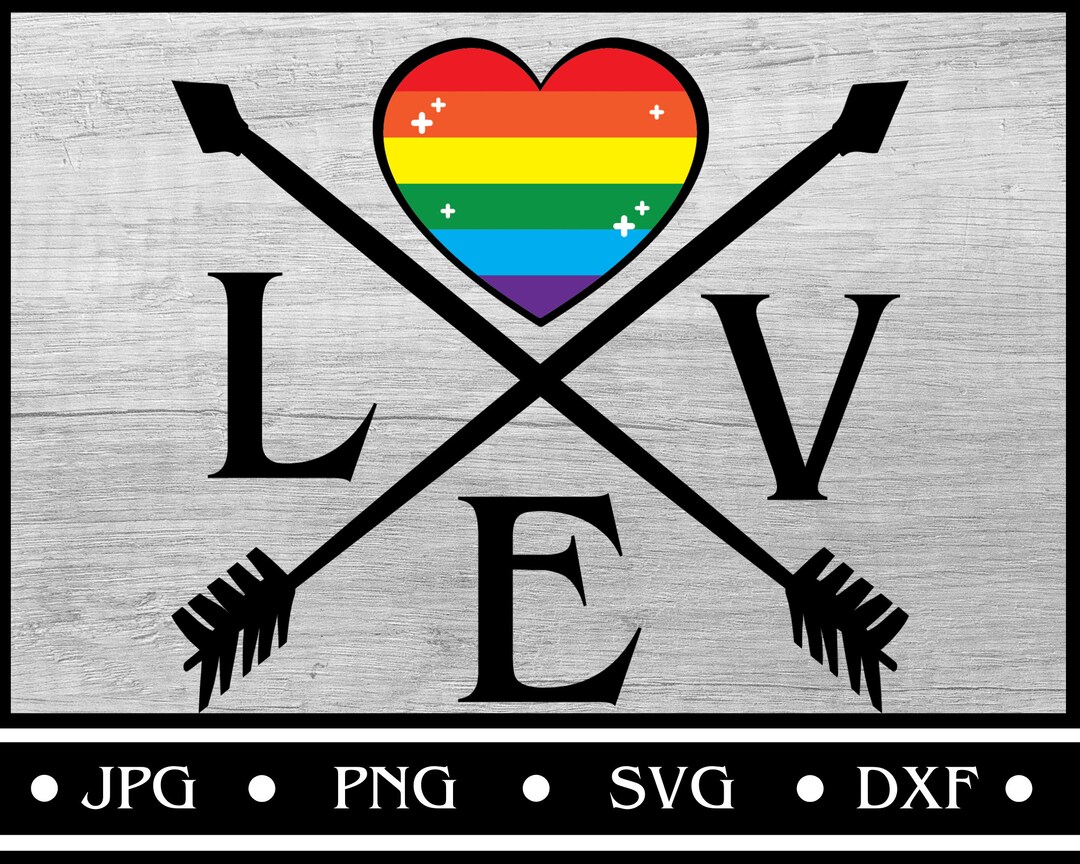 Pride Love Arrow Svg, Pride Svg, Gay Pride Clipart, Lesbian Pride Svg ...