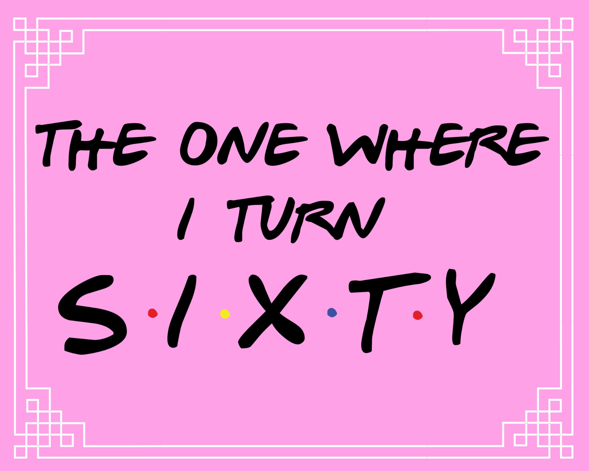 Sixty svg The one where I turn 60 svg Birthday svg tumbler | Etsy