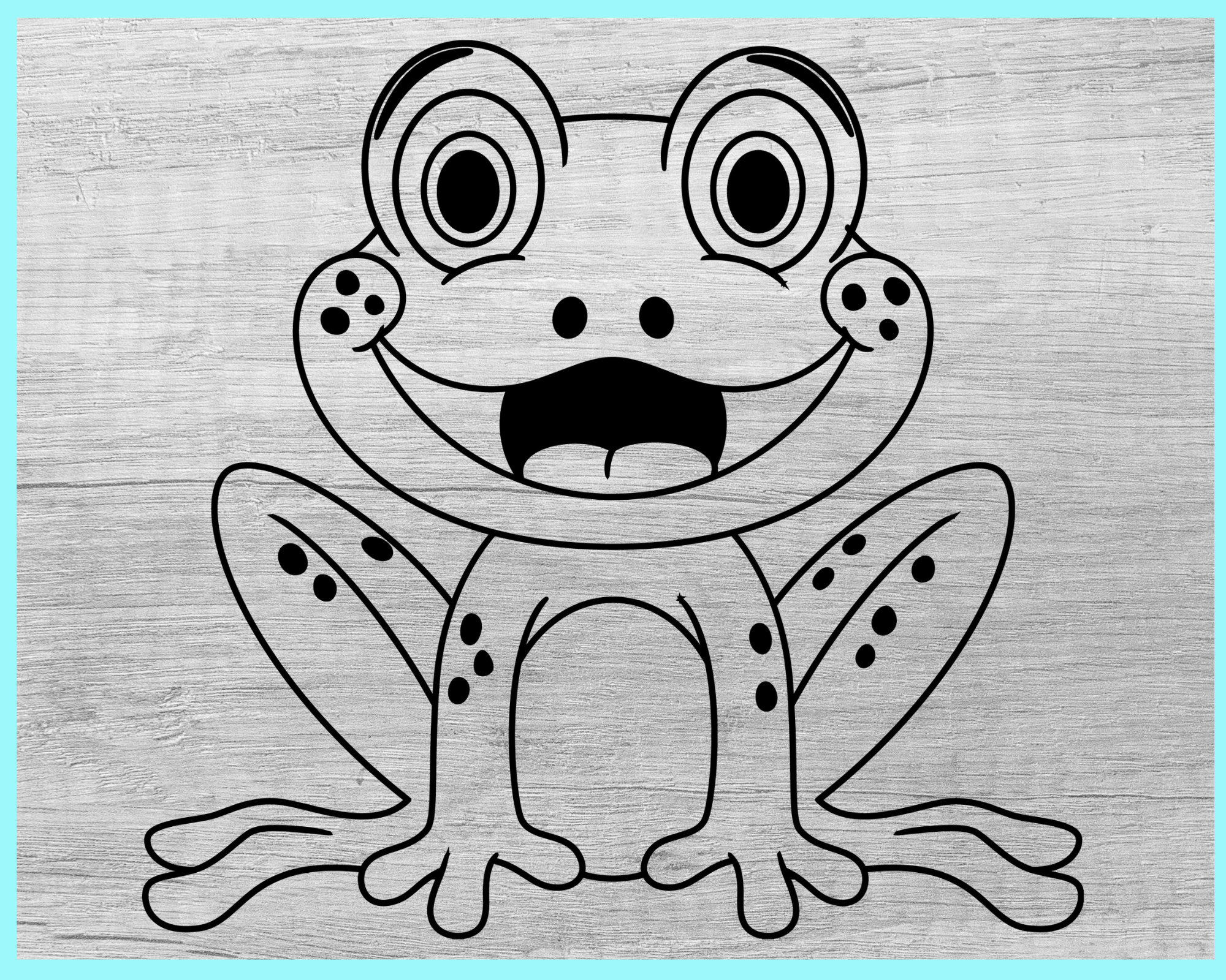 Frog svg Green Frog svg Layered Frog svg Both layered and | Etsy