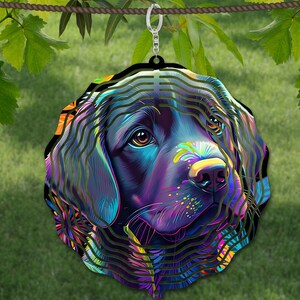 Labrador Wind Spinner Sublimation, Dog Wind Spinner SVG, 10 Inch Round ...