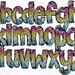 Leopard Print Alphabet Letters PNG Bundle, Alphabet Clipart, Rainbow ...