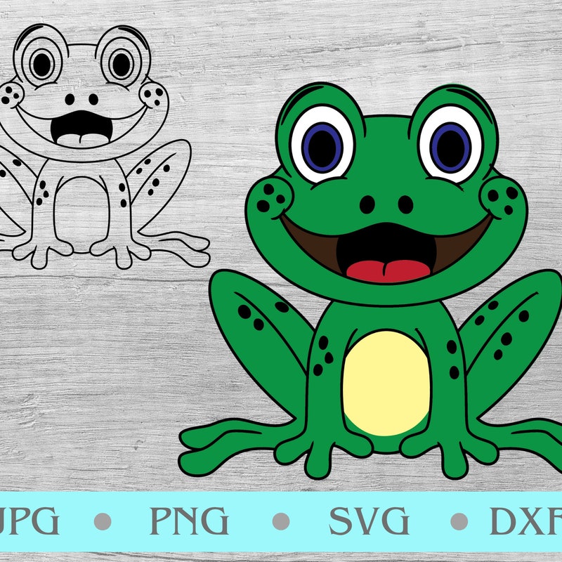 Frog Svg - Etsy