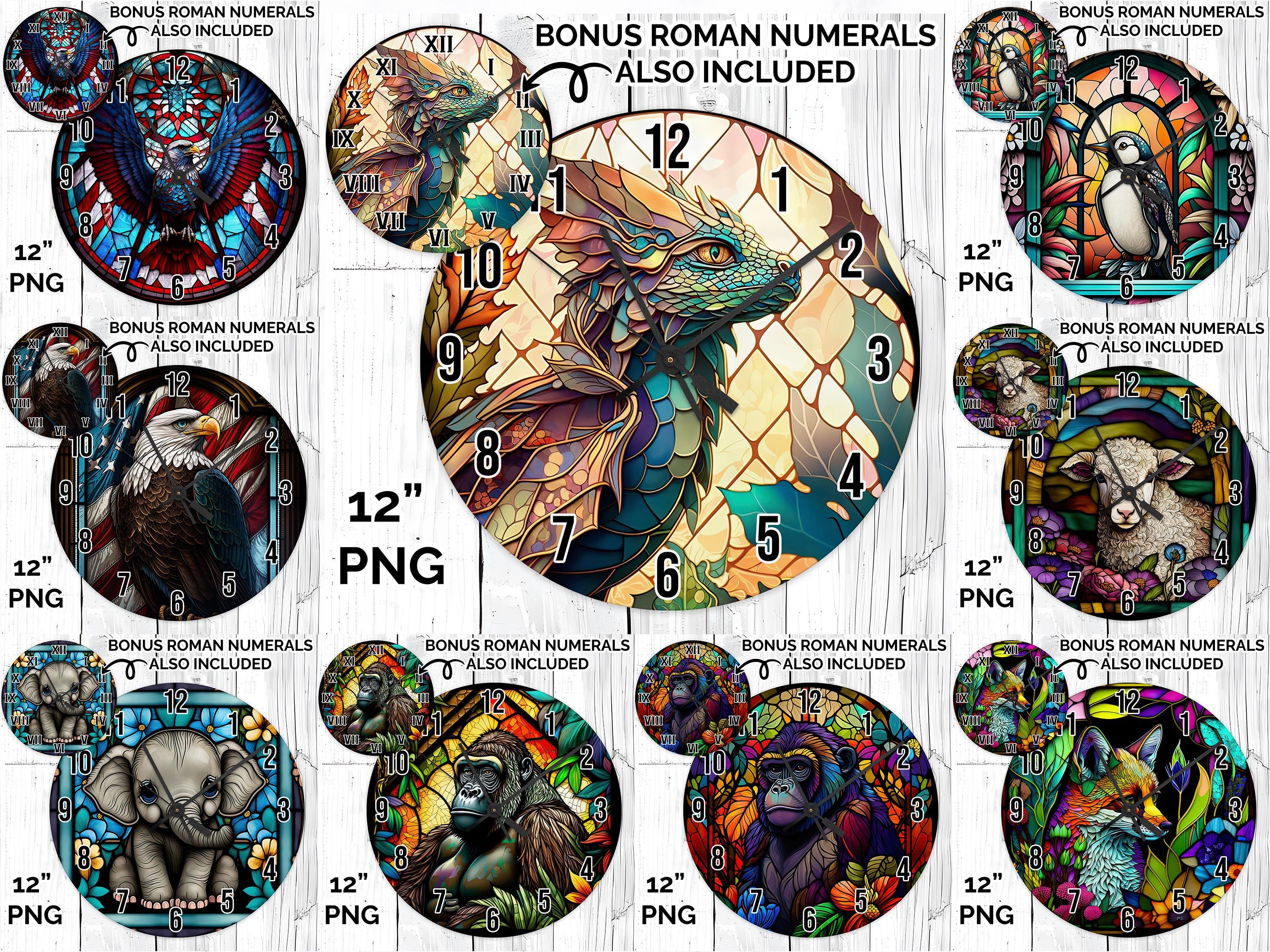 Clock PNG, Printable Wall Clock, Sublimation Clock Png , Clock Template ...